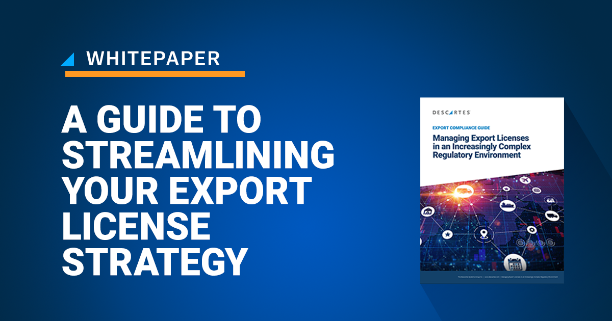 Global Trade Compliance Software | Descartes Visual Compliance